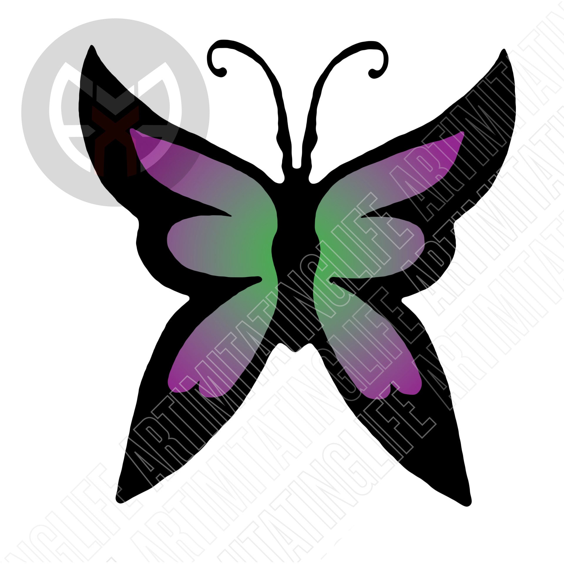 Tribal Purple Butterfly Tattoo 41 Perfect Purple Butterfly Tattoos
